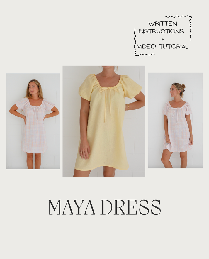 Maya Dress - Digital Sewing Pattern – Sewing with Solana