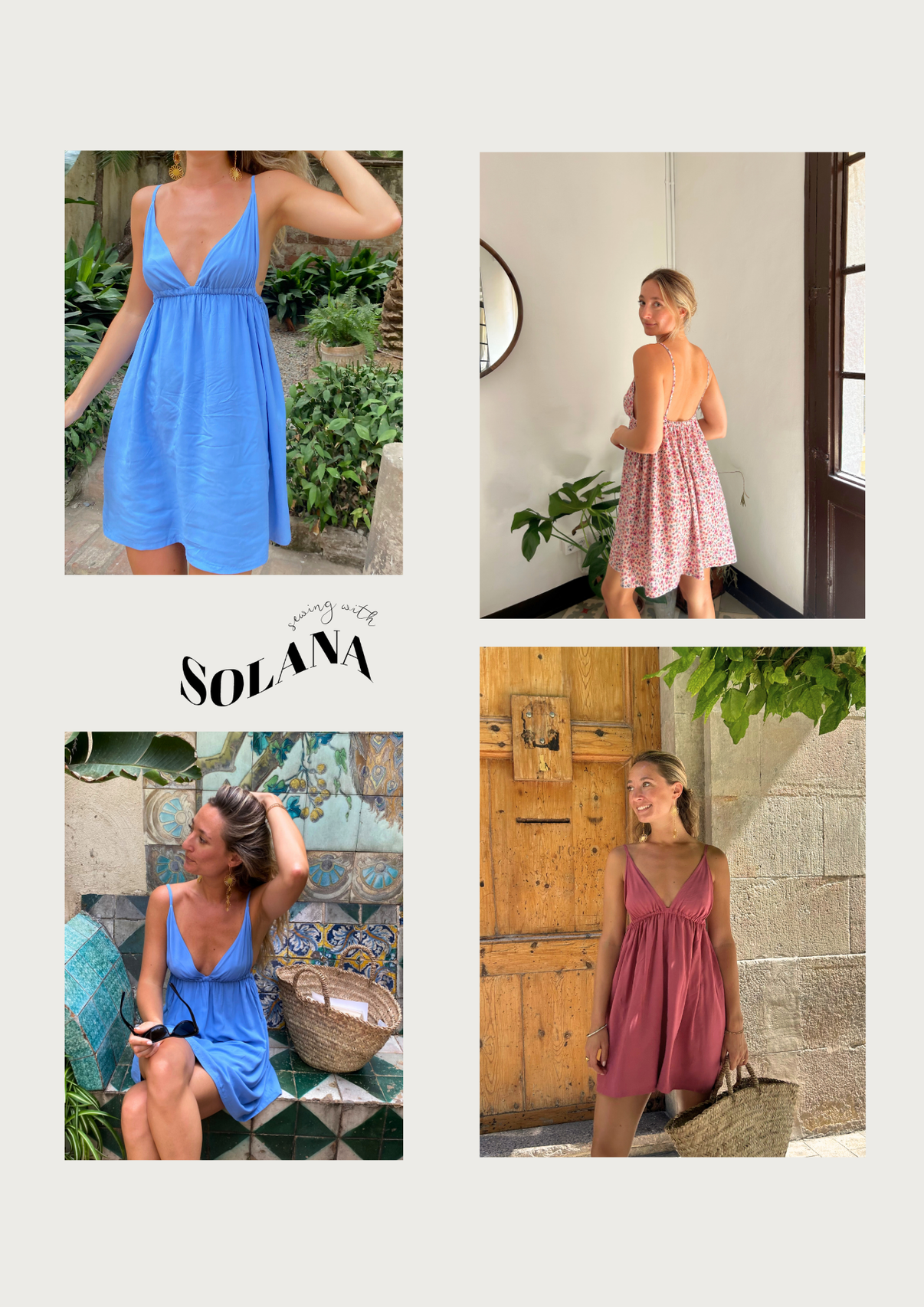 Sarah Dress - Digital Sewing Pattern – Sewing with Solana
