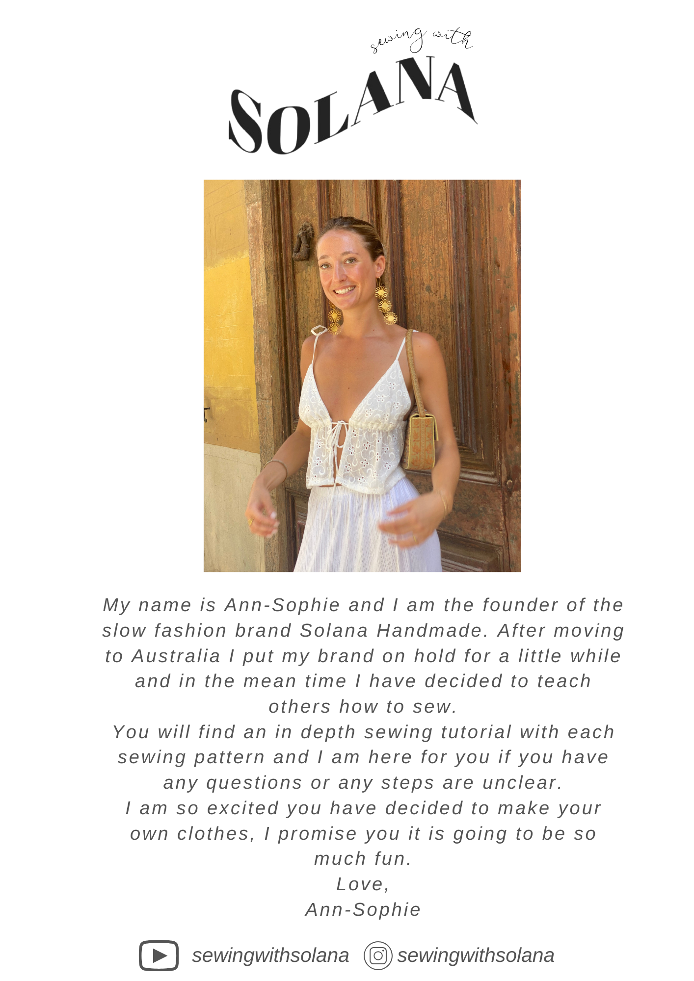 Sarah Dress - Digital Sewing Pattern – Sewing with Solana
