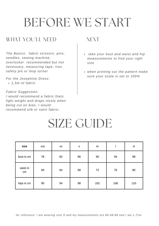 Josephine Dress - Digital Sewing Pattern – Sewing with Solana