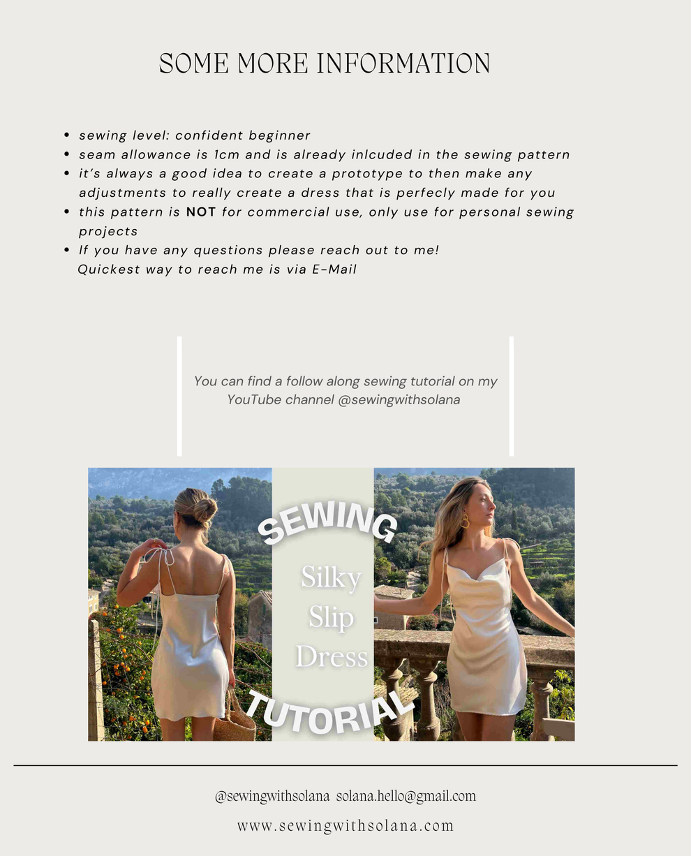 Josephine Dress - Digital Sewing Pattern – Sewing with Solana