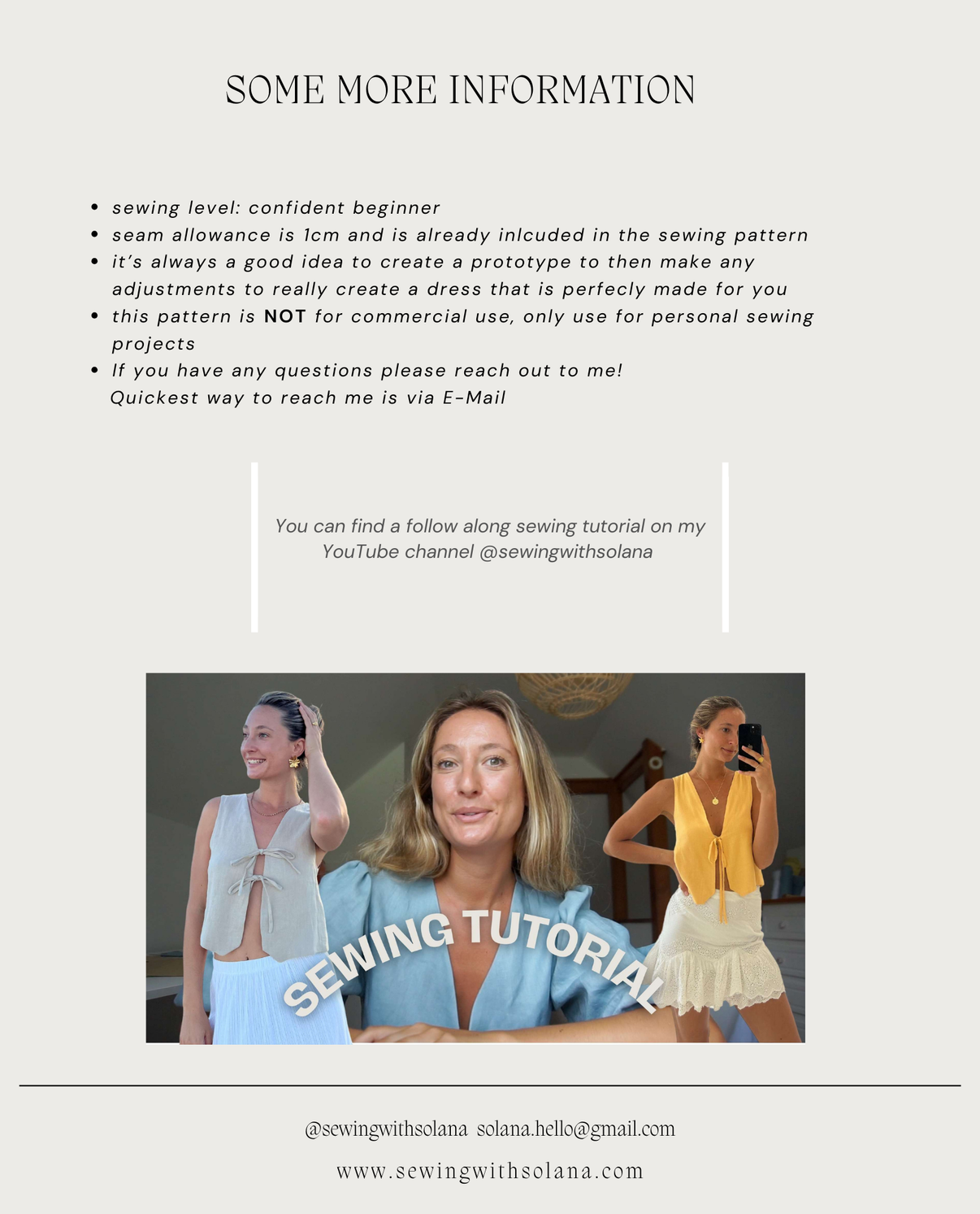 Piper Top - Digital Sewing Pattern – Sewing with Solana